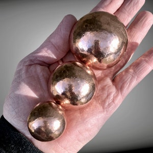 Solid Pure Copper Balls in 3 Sizes Available - Etsy
