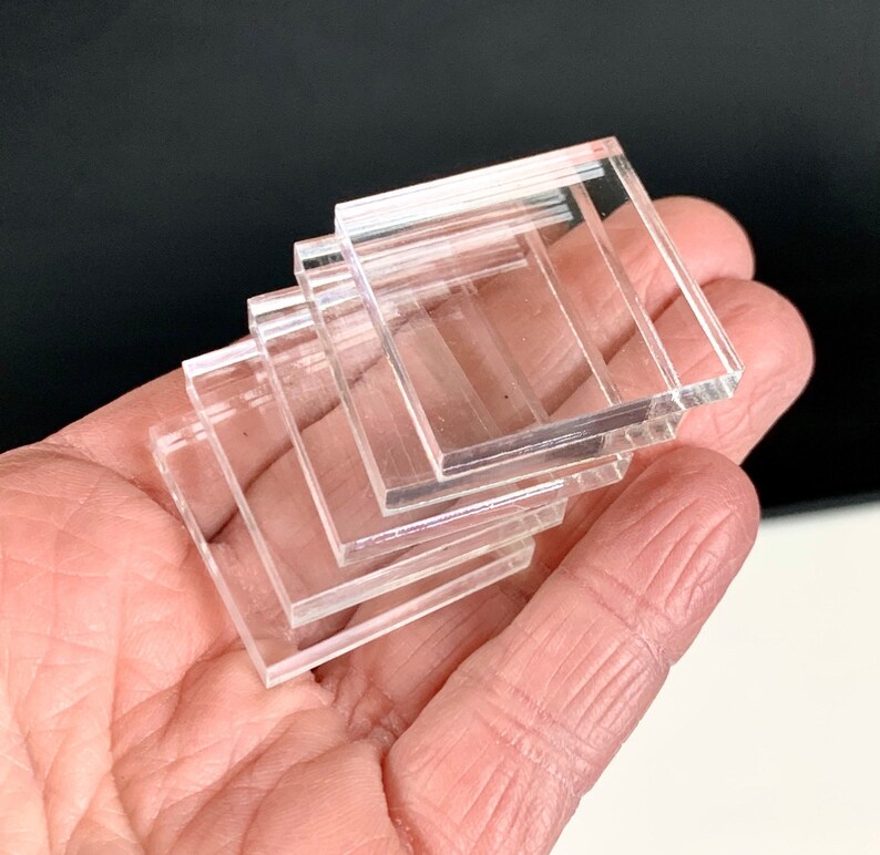 Acrylic Display Bases Including Mineral Putty / Tac for | Etsy