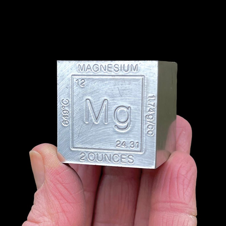 Magnesium (mg) Element Cube Cubes Sold Separately Periodic Table ...