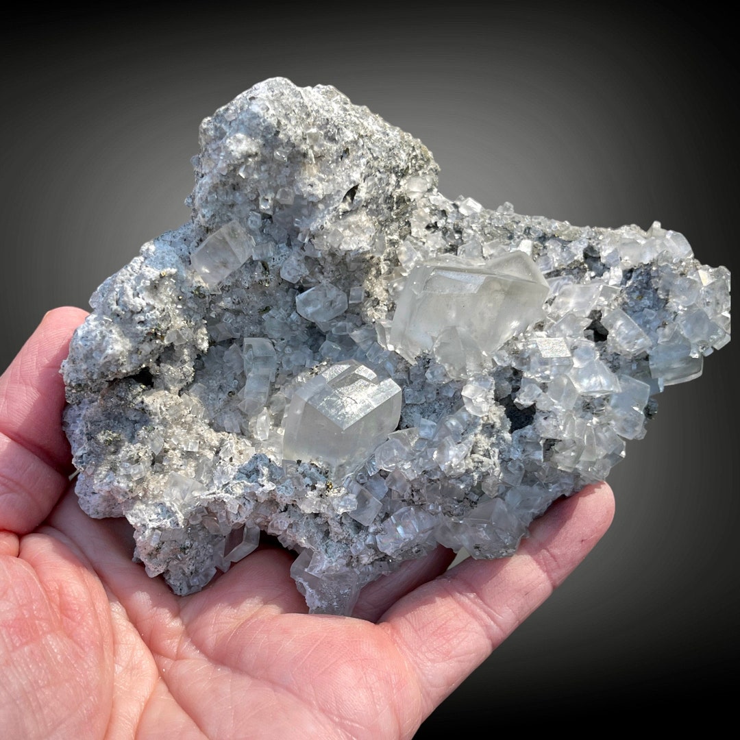 Calcite With Marcasite Crystal Cluster Linwood Mine Iowa Rocks Minerals ...