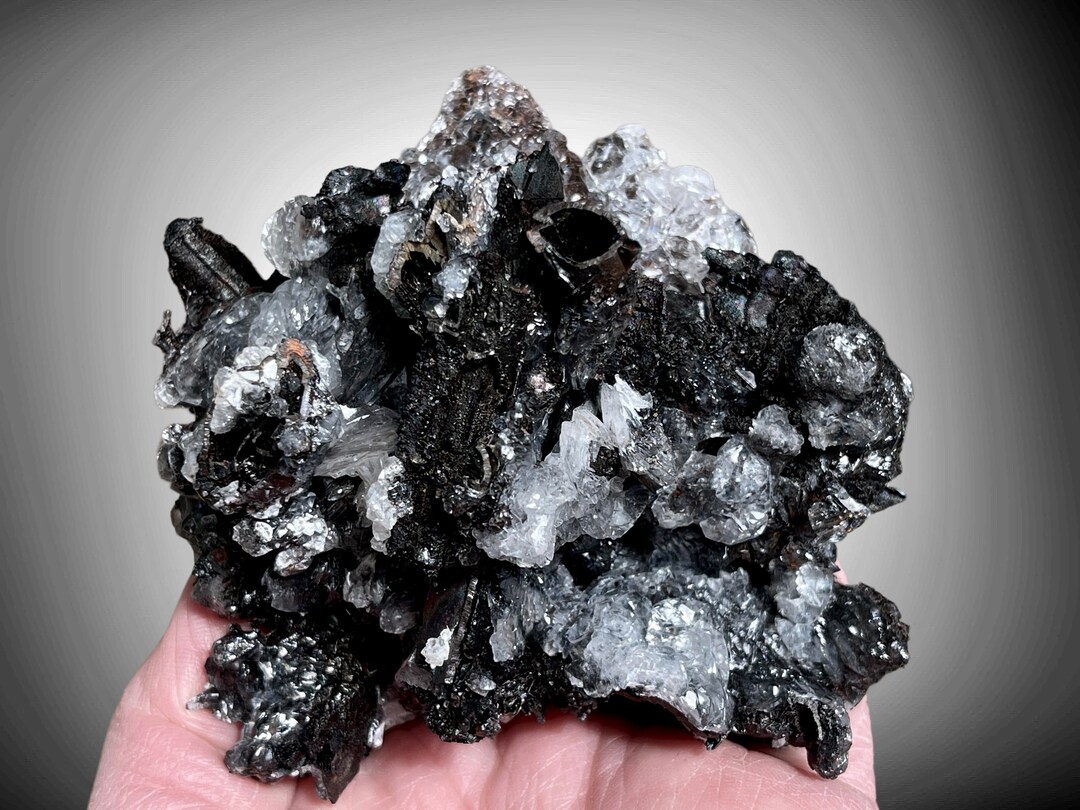 Goethite Pseudomorph Cast After Selenite With Calcite From Mexico ...