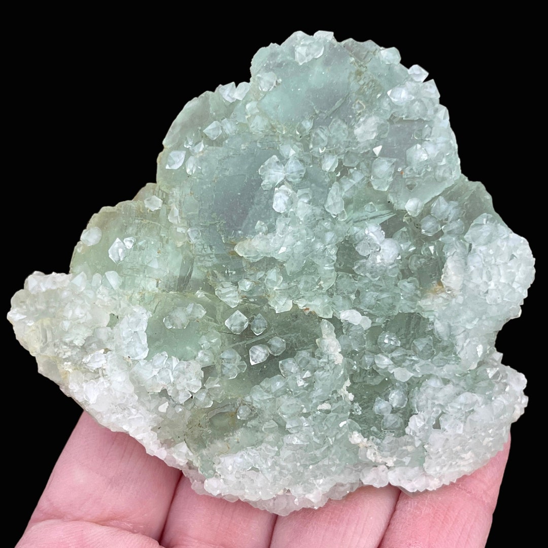 Fluorite With Calcite Coating From Morocco Fine Minerals Crystals - Etsy
