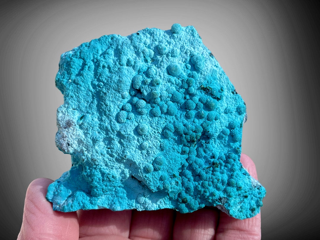 Chrysocolla With Raw Botryoidal Crystals // Rocks and Minerals, Congo ...