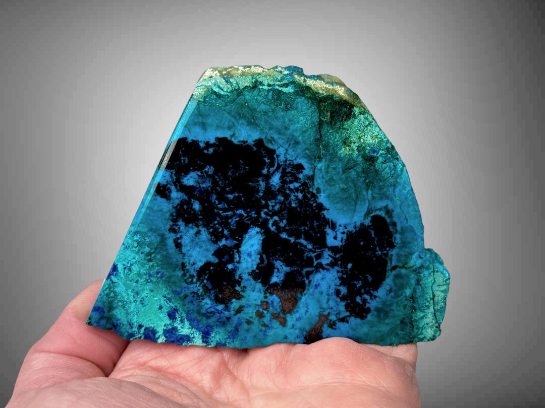 Shattuckite Chrysocolla Slice Slab High Shine Milpillas, Sonora Mexico ...