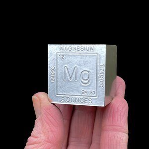 Magnesium (mg) Element Cube Cubes Sold Separately Periodic Table ...