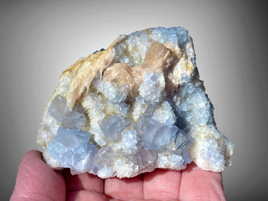 Fluorite, Barite Blades With Quartz // Blanchard Mine, New Mexico - Etsy