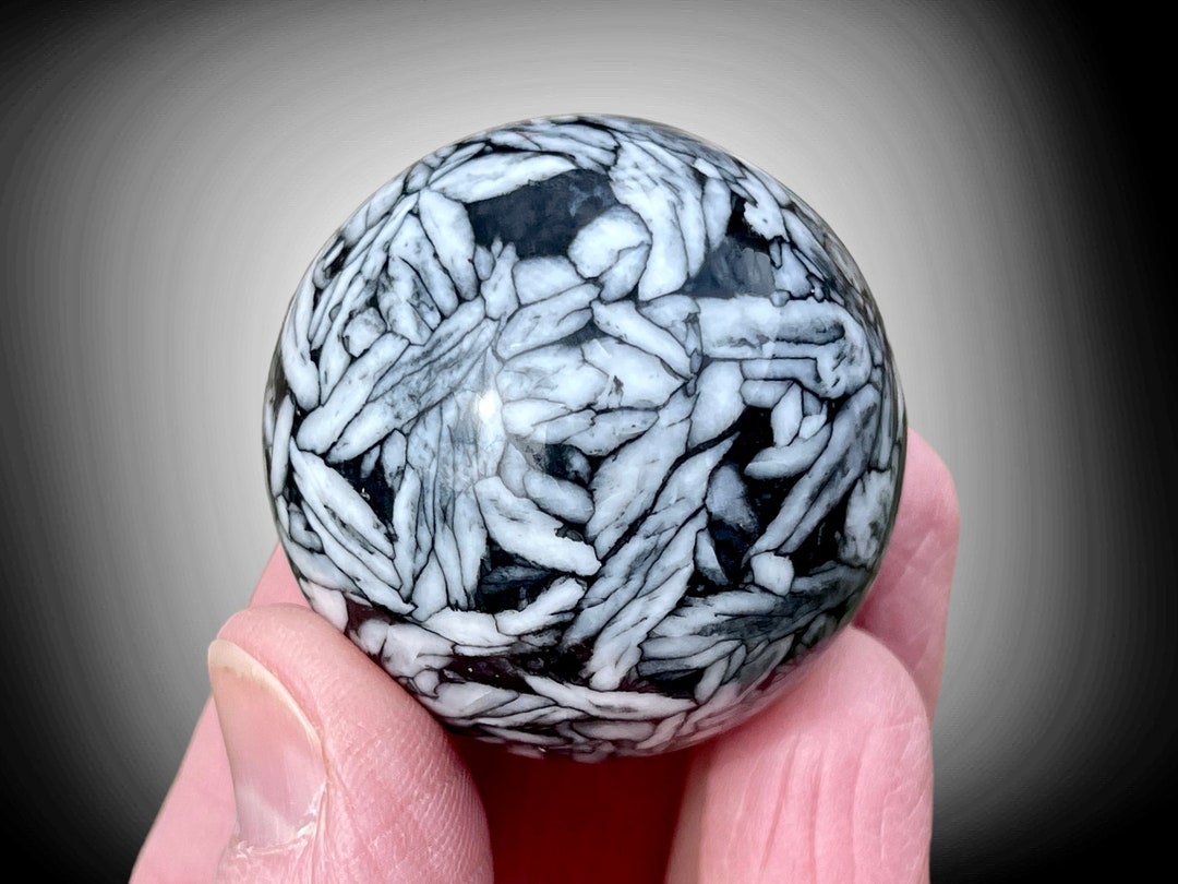 Pinolite pinolith 1.60 Sphere From Austria // FREE Acrylic Display Ring ...