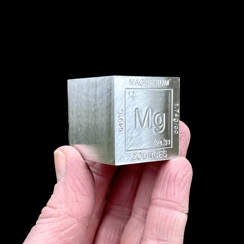 Magnesium mg Element Cube / Cubes Sold Separately / FREE | Etsy