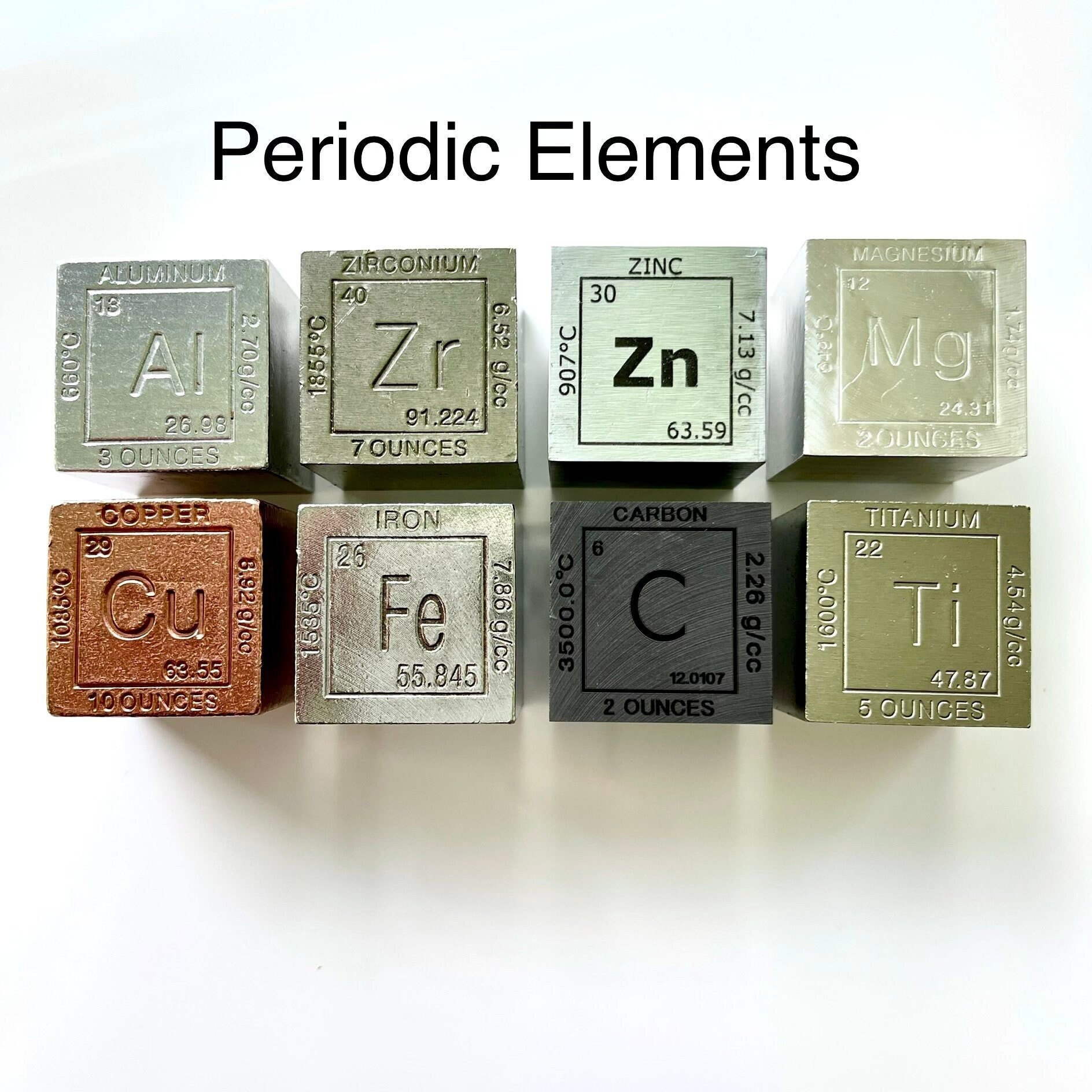 Metal Periodic Table ELEMENT Cubes / in STOCK / Sold in SET or - Etsy UK