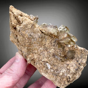 Large Amber BARITE baryte Tabular Crystal Cluster on - Etsy