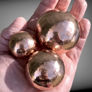 Solid Pure Copper Balls in 3 Sizes Available - Etsy