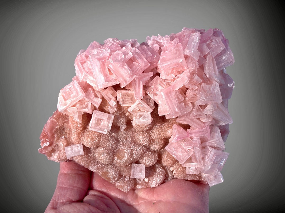 Large Pink Halite / California Natural Salt Rare / Owens Lake ...