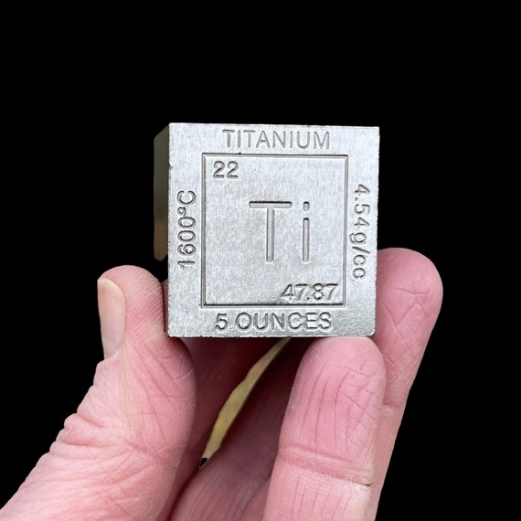 Titanium ti Periodic Table Element Cube / Cubes Sold | Etsy