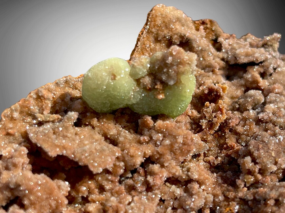 Cuprian Adamite With Calcite Coating on Crystal Cluster, Rocks and ...