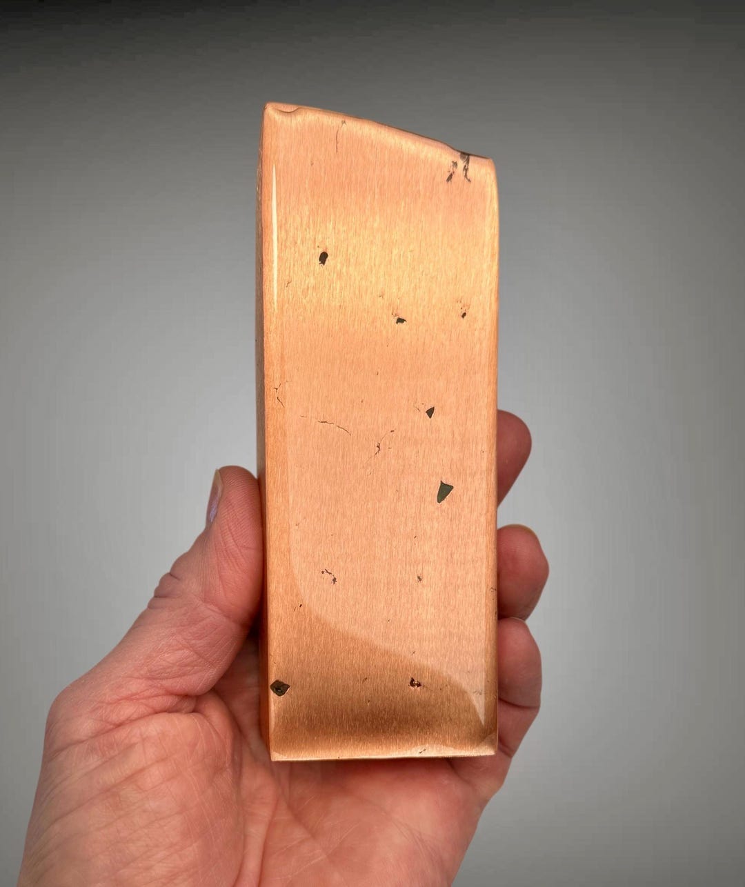 Solid Copper Ore Bar Stand up From Michigan, Rocks and Minerals Decor ...