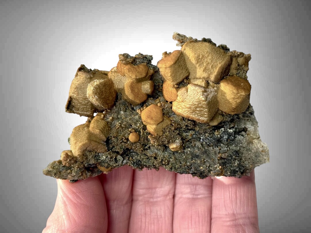 Siderite Pseudomorph - Epimorph After Calcite With Sphalerite, Northern ...