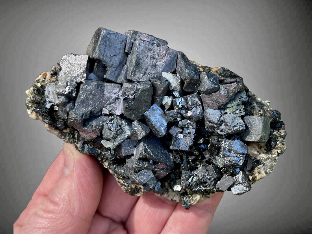 Kansas Galena Sphalerite Specimen on Dolomite From Old Collection Tri ...