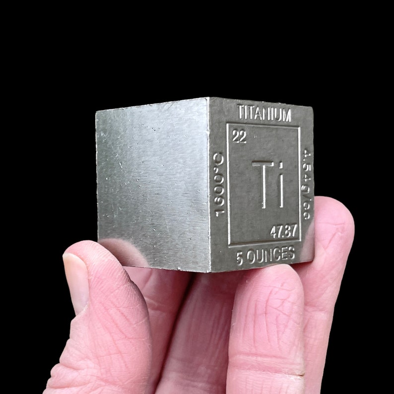 Titanium ti Periodic Table Element Cube / Cubes Sold | Etsy