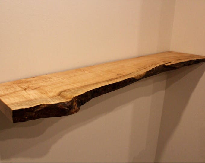 Live Edge Spalted Maple Shelf - Etsy