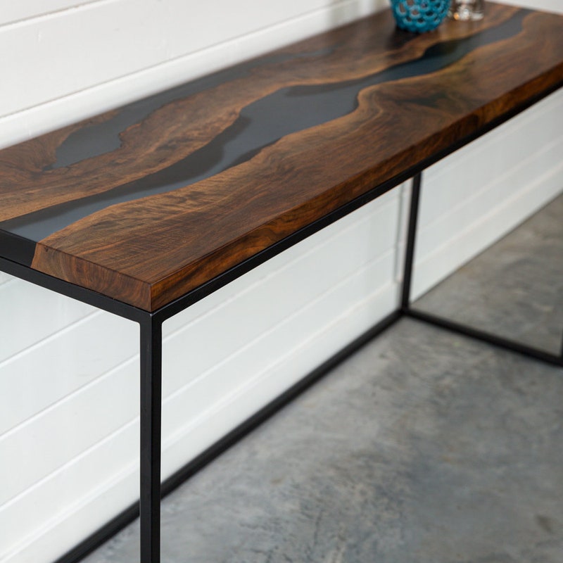 Live Edge Resin Table - Etsy