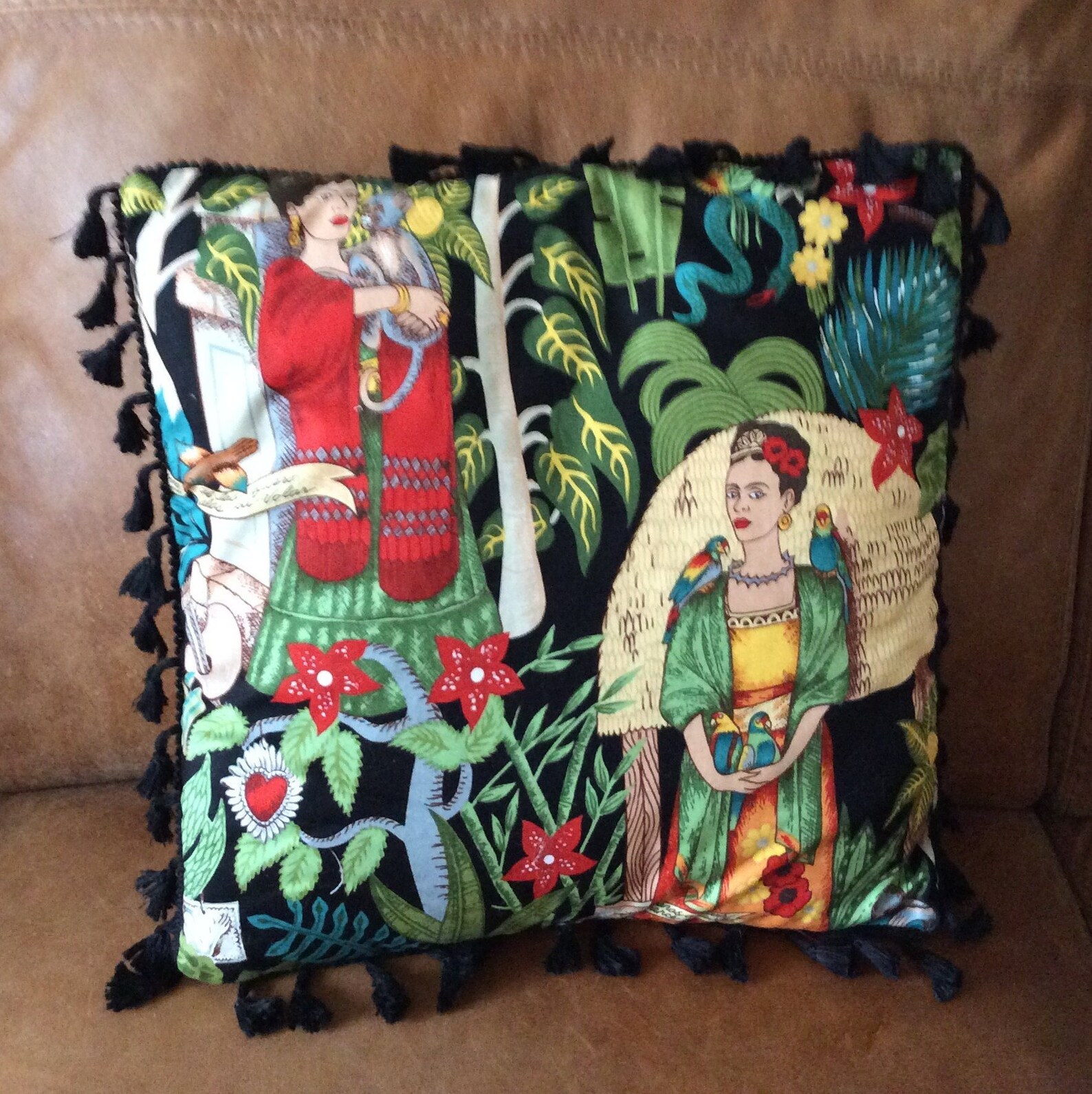 Frida fabric cushion/pillow cover | Etsy