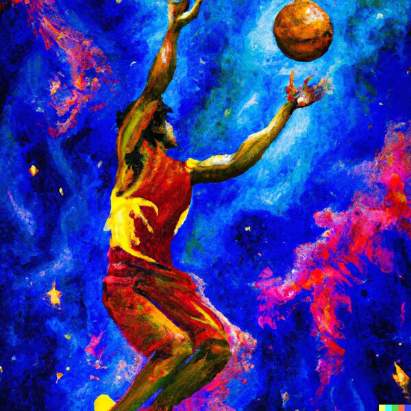 Basketball in Nebula - Etsy