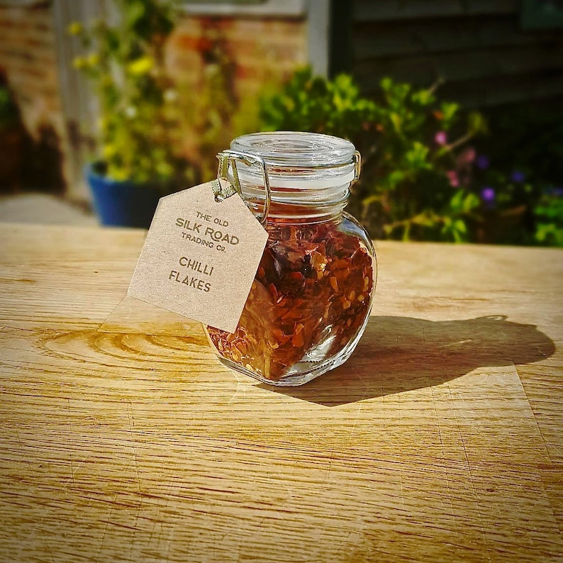 Chilli Flakes Gift Jar - Etsy UK