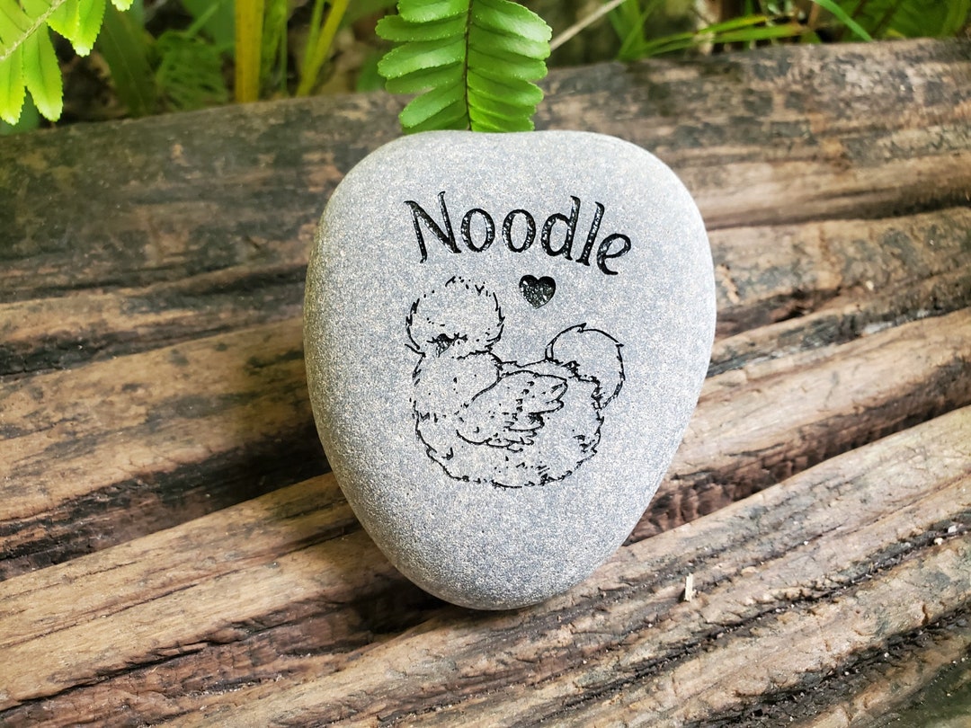Personalized Silkie Chicken Memorial Stone: Hand-engraved Pet Loss ...