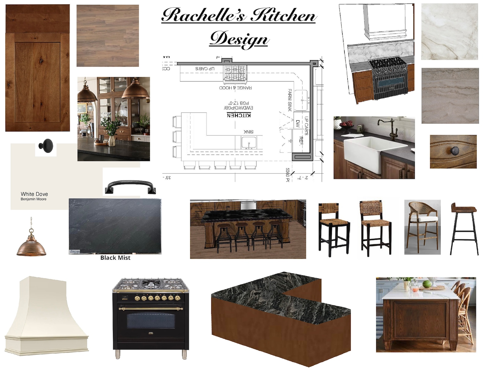Kitchen Mood Board- Virtual Design Interior Design Service, E-design ...