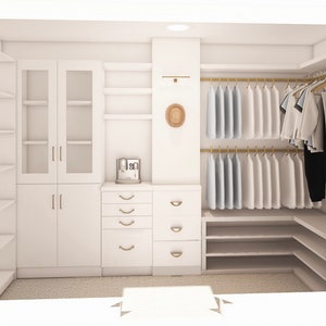 Custom Virtual Closet Design- Rendering Only, E-design, Decorating ...