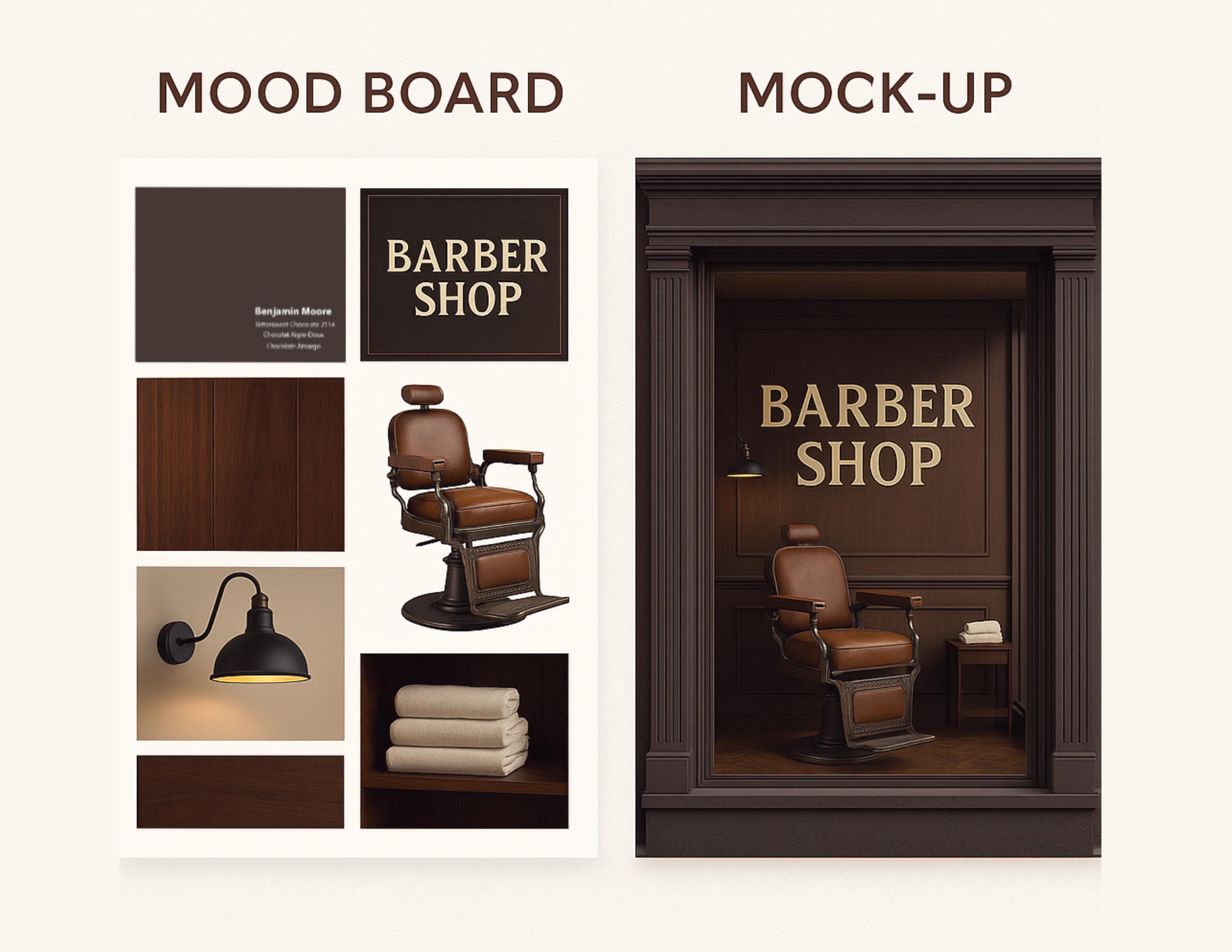 Commercial Window Shop Interior Design Service, (custom Mood Board ...