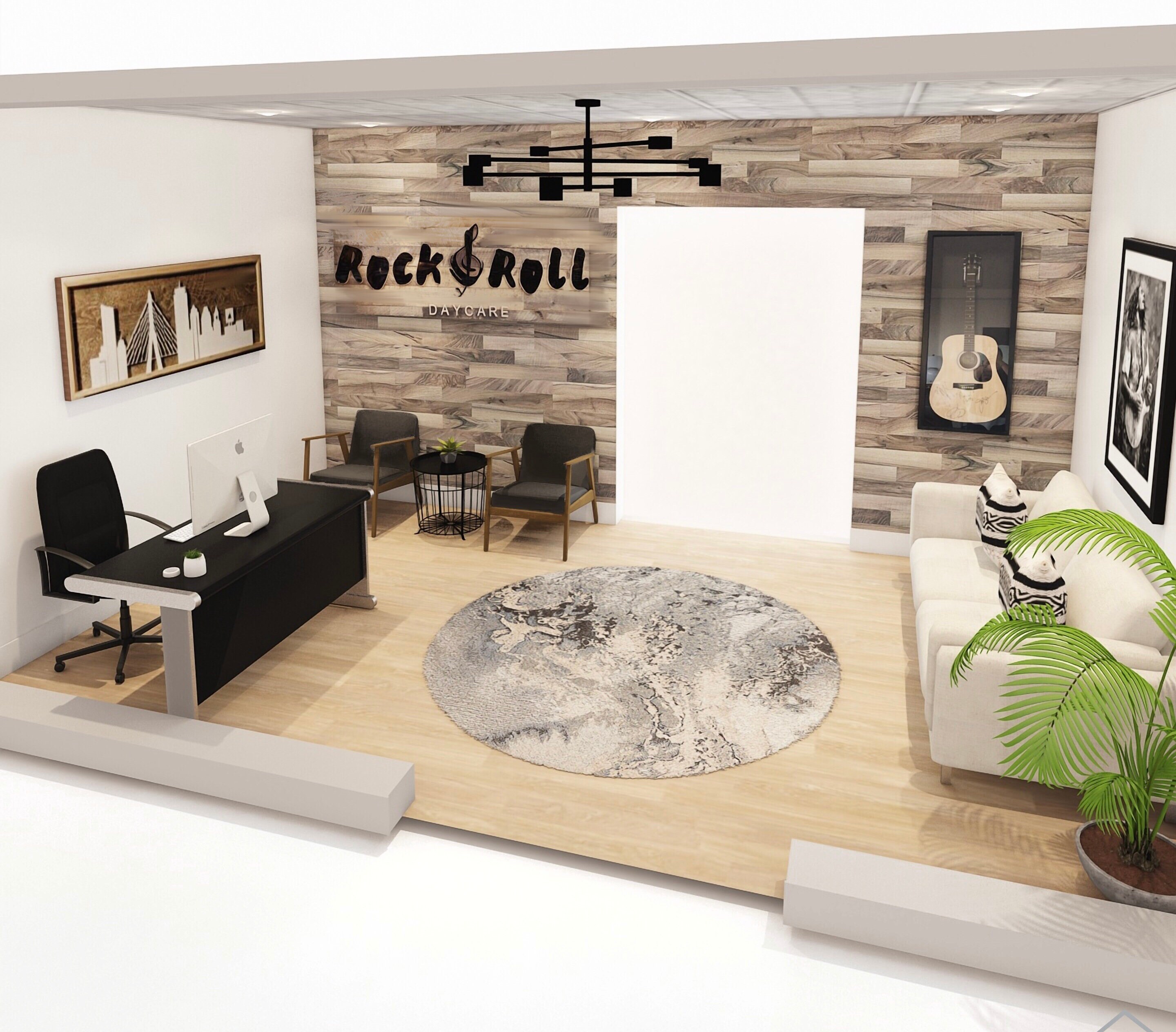 Interior Design, (waiting Room), Design + Mood Board - Etsy