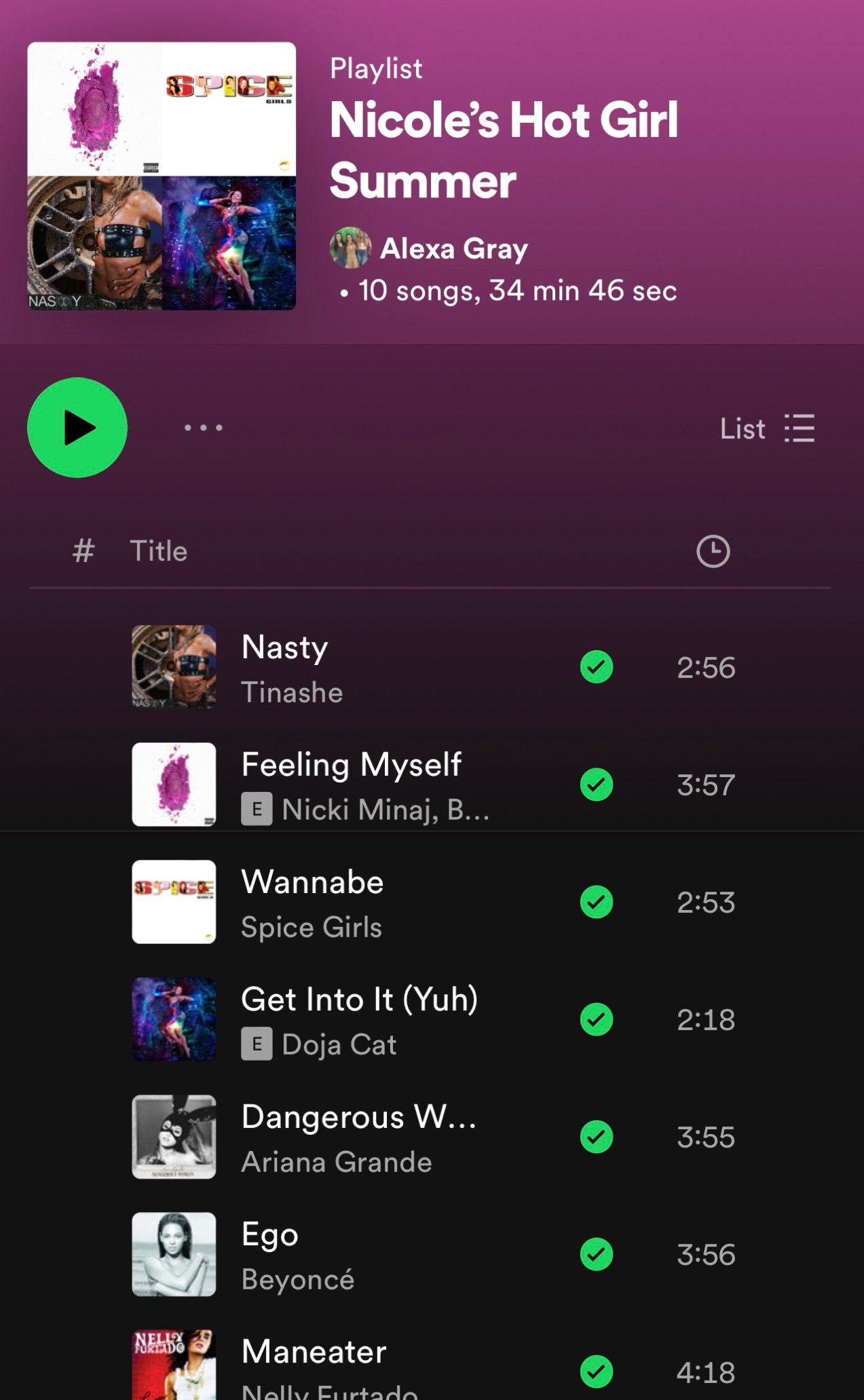 Custom Playlist- 10 Songs (based on a Topic, an Emotion, Character or ...