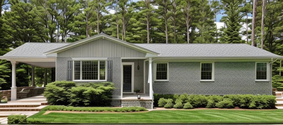 Blueprint Rendering- (1 Rendering), Exterior House Rendering, Digital ...