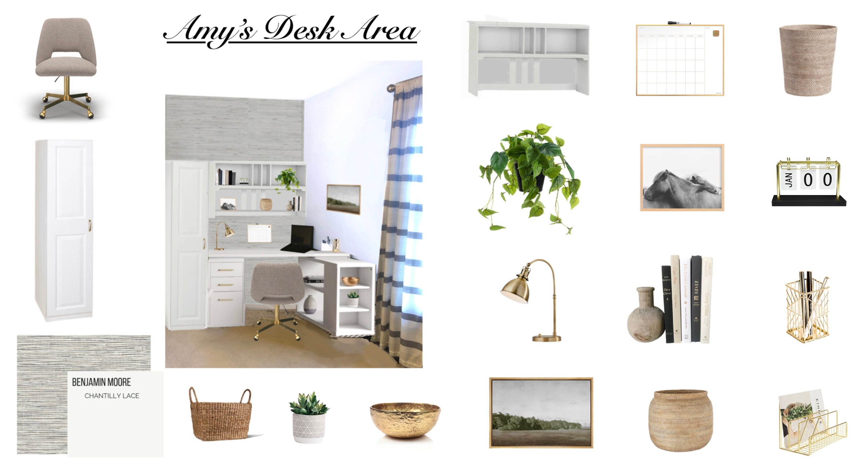 1 Custom Mood Board, (home Office) - Etsy