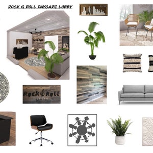 Commercial Interior Design, Design + Mood Board - Etsy