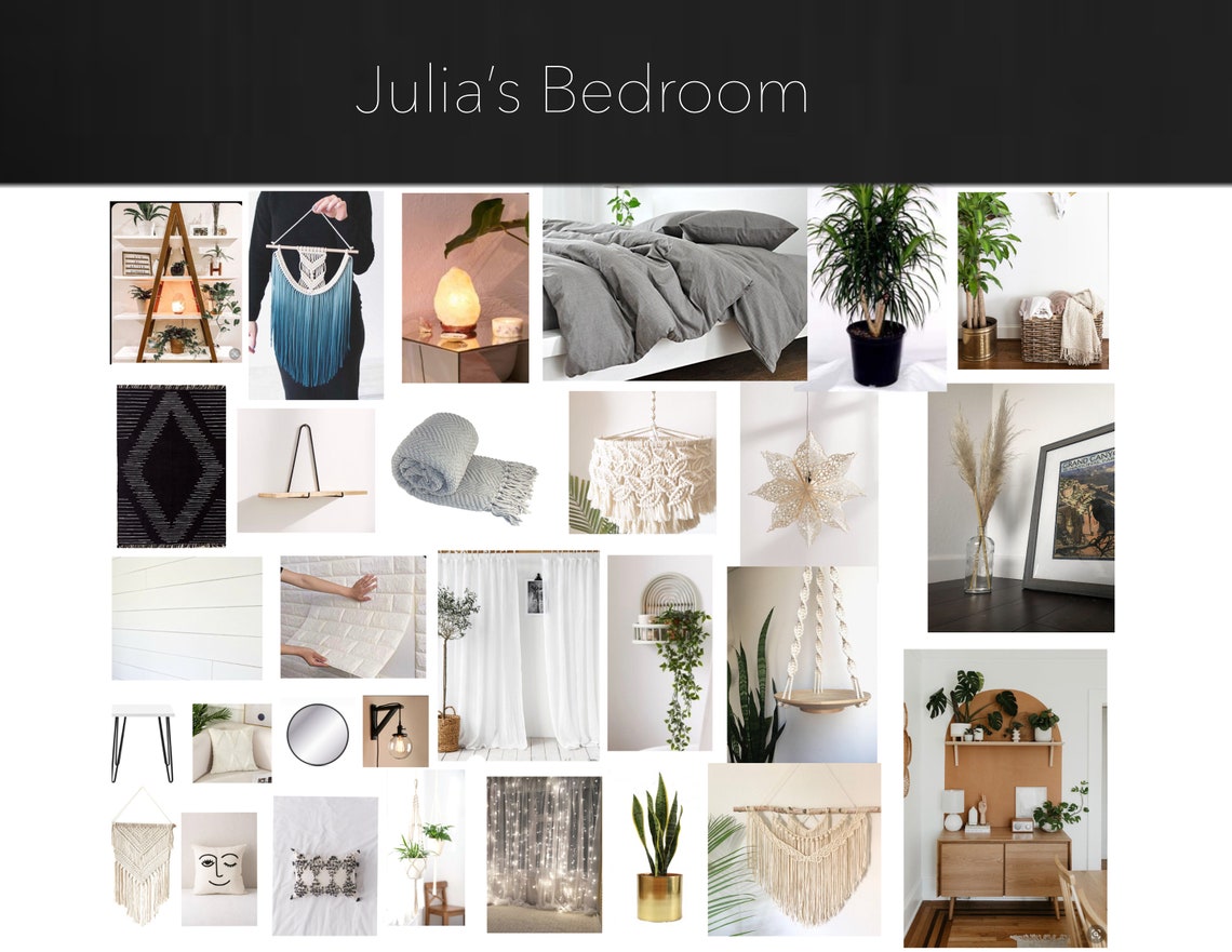 Interior Design Service, Decor Selection mood Board - Etsy