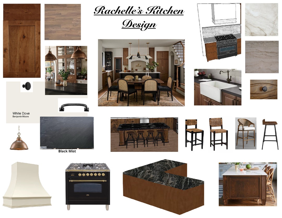 Kitchen Mood Board- Virtual Design - Etsy