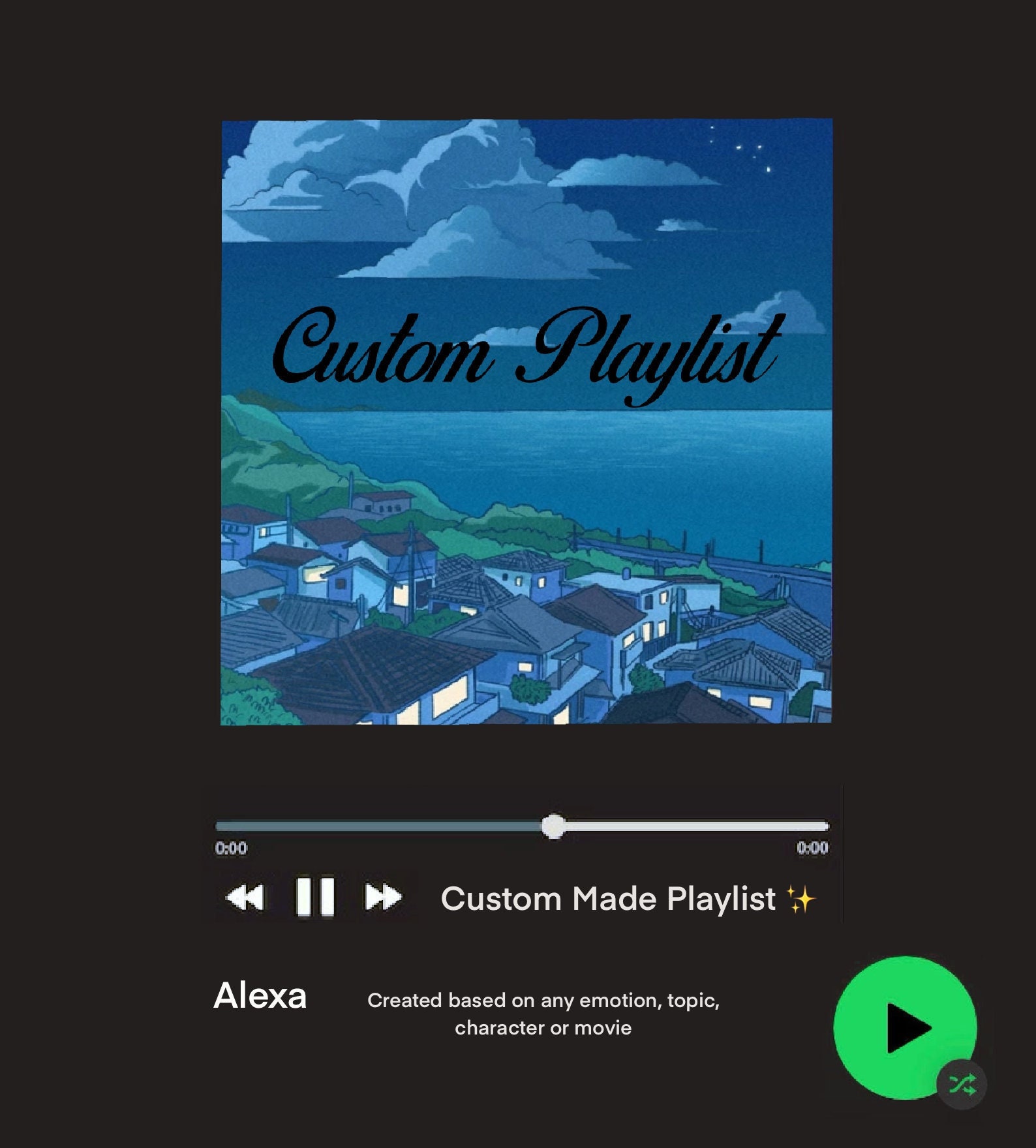 Custom Playlist- 10 Songs (based on a Topic, an Emotion, Character or ...