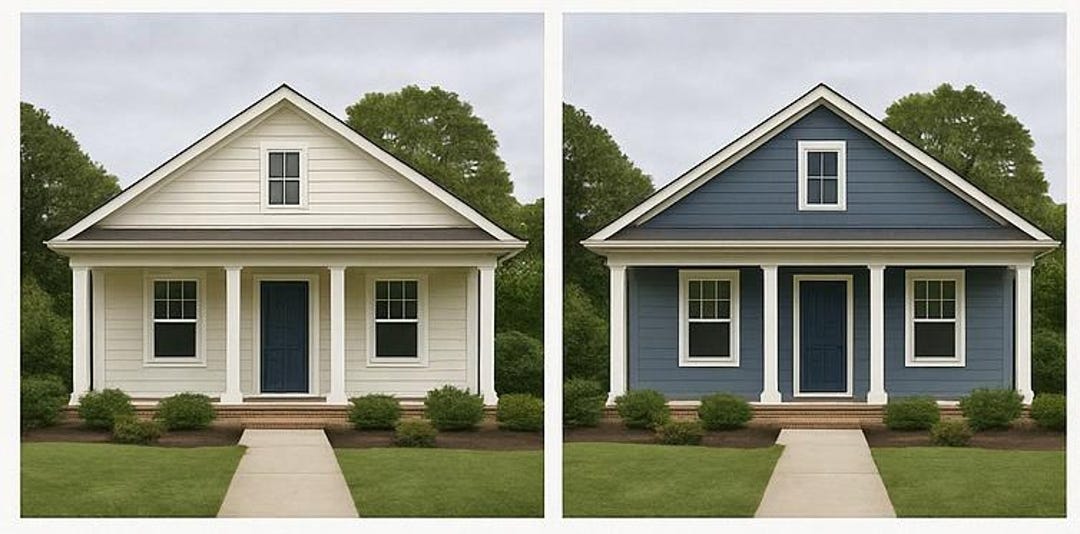 Exterior Paint Update- Virtual Shade Selection (2 Mockups) - Etsy