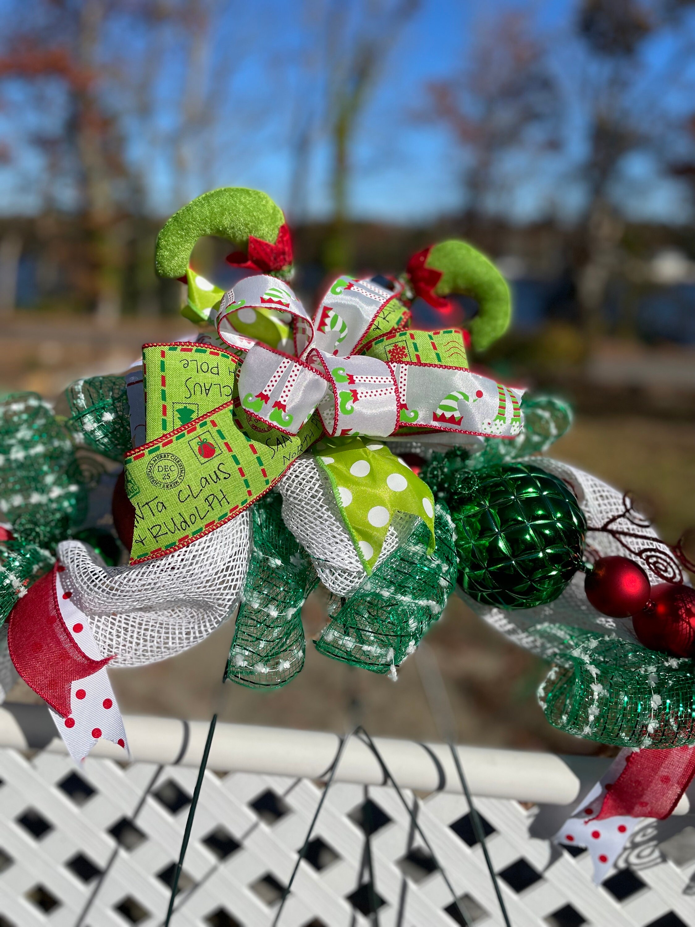 Elf Holiday Garland, Elf Christmas Garland, Elf Garland for Mantle, Elf ...