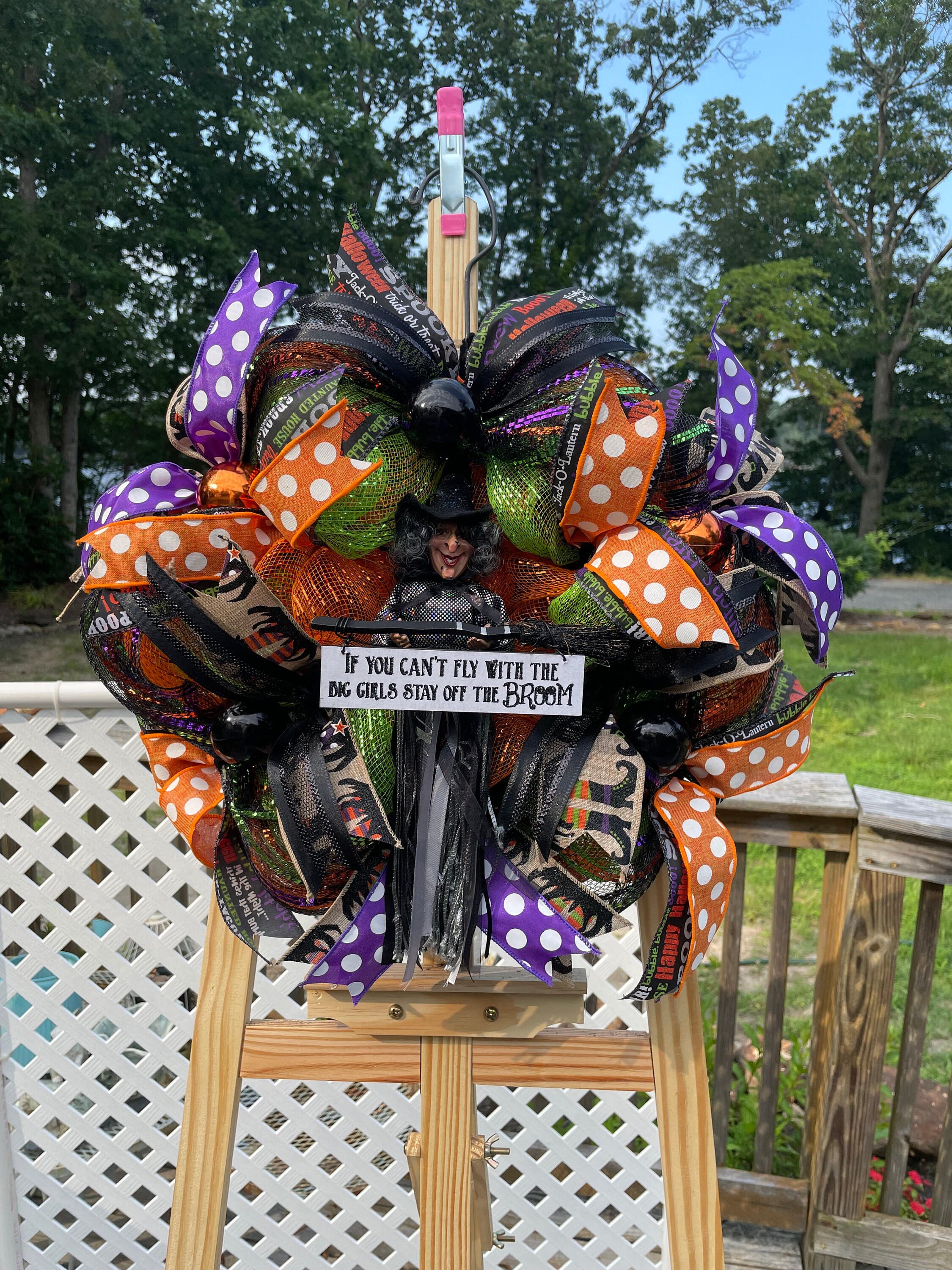 Fancy Witch Wreath, Inspirational Witch Wreath, Office Witch Wreath ...
