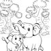 20 Elephant Themed Coloring Pages - Digital Download - Etsy