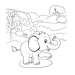 20 Elephant Themed Coloring Pages - Digital Download - Etsy
