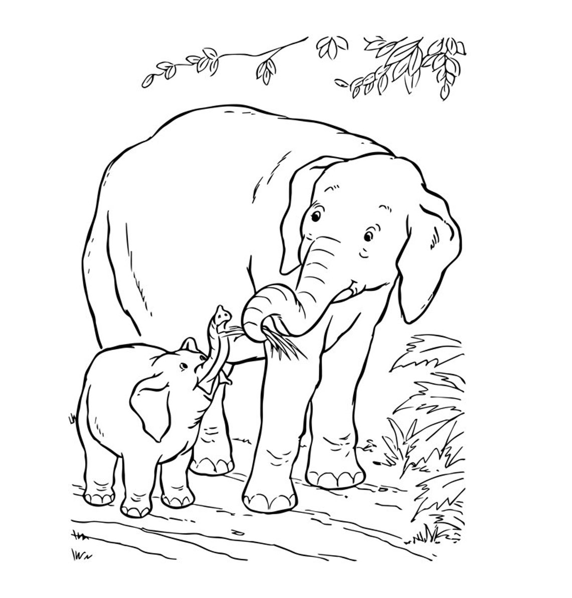 20 Elephant Themed Coloring Pages Digital Download - Etsy