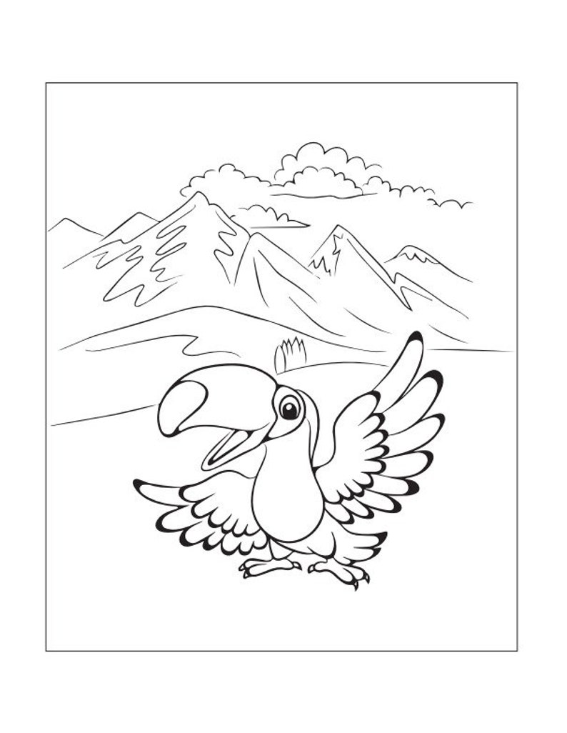 20 Bird-themed Coloring Pages - Etsy