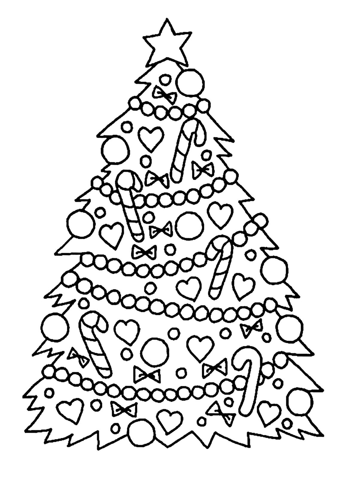 10 Christmas Tree Themed Coloring Pages Digital Download | Etsy