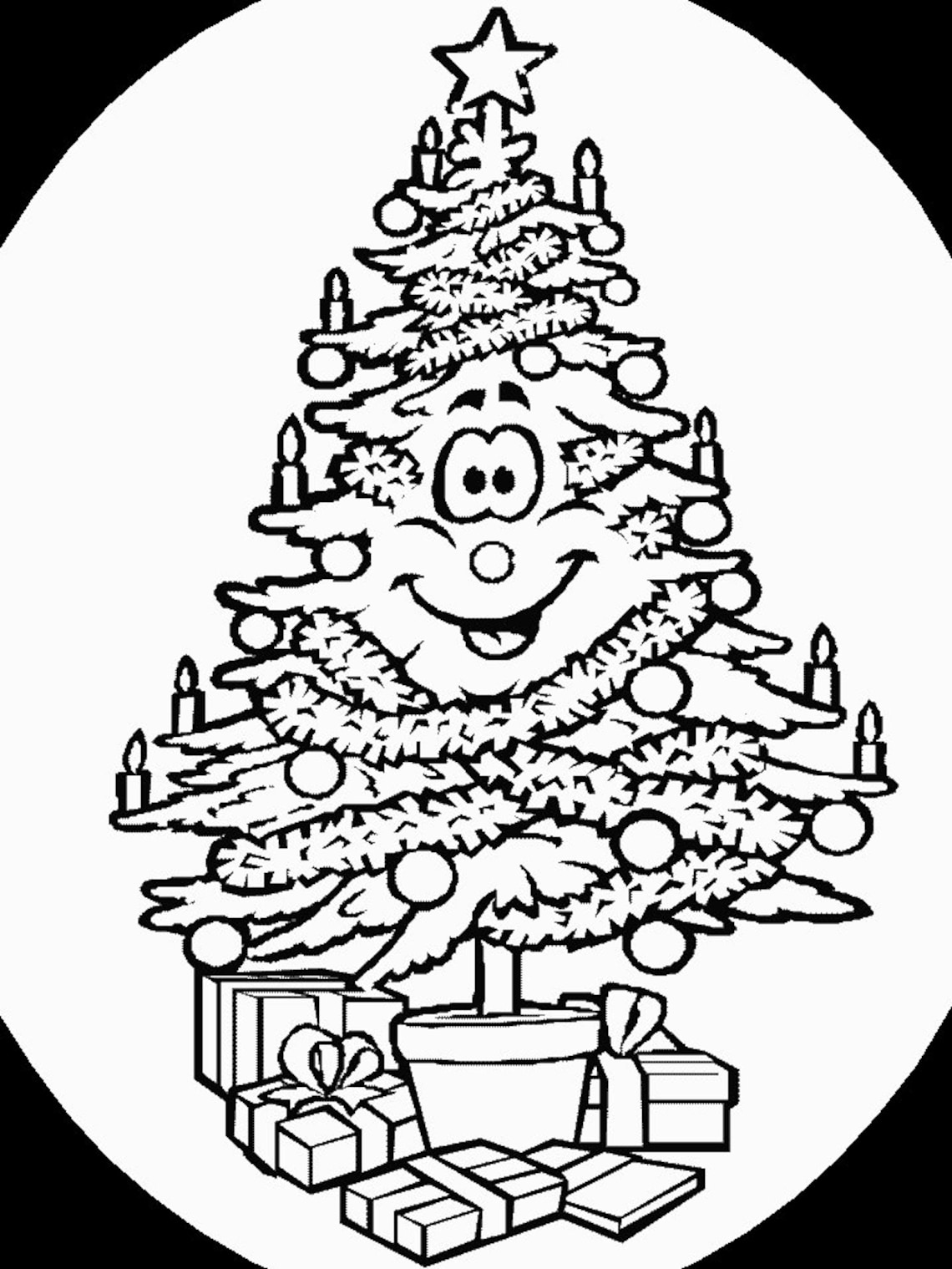 10 Christmas Tree Themed Coloring Pages Digital Download | Etsy