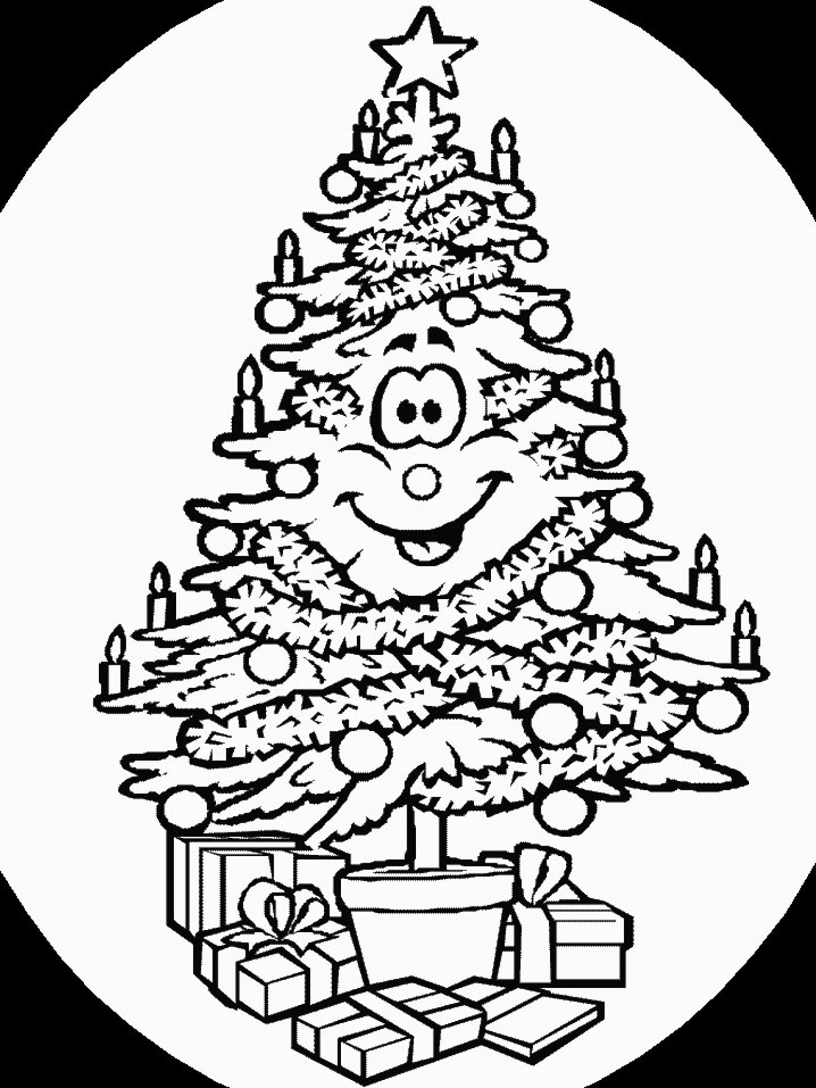10 Christmas Tree Themed Coloring Pages Digital Download | Etsy