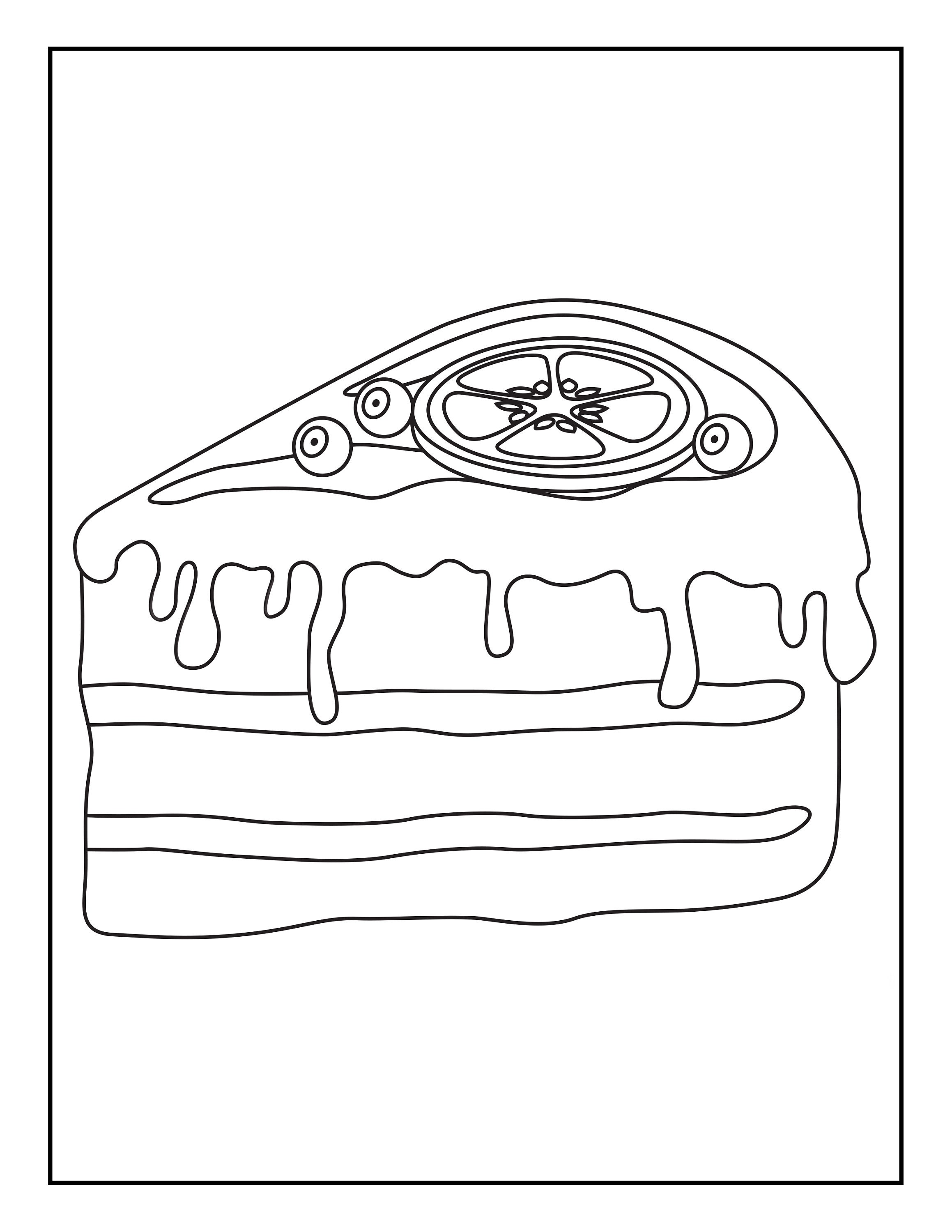 25 Food-themed Coloring Pages Pt.2 - Etsy